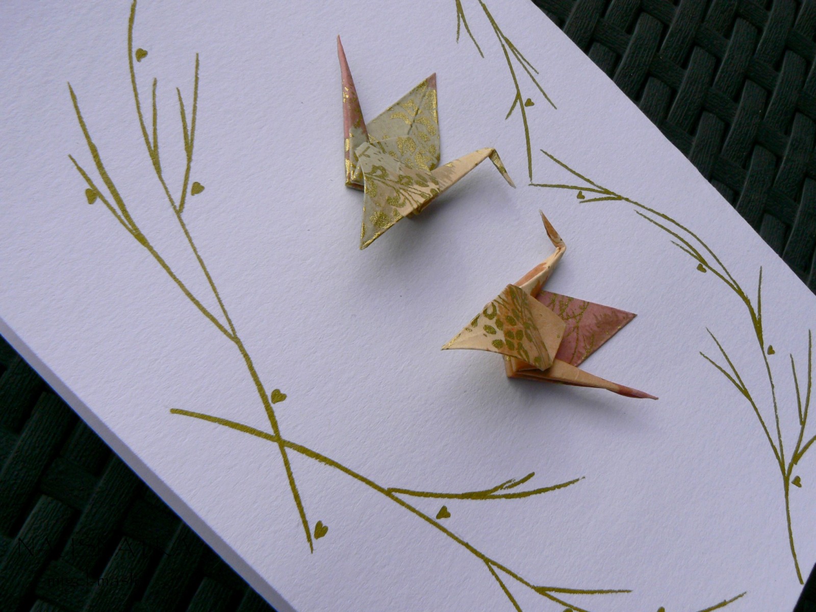 origami přáníčko - jeřáb – Potvor - pomáhat tvořit